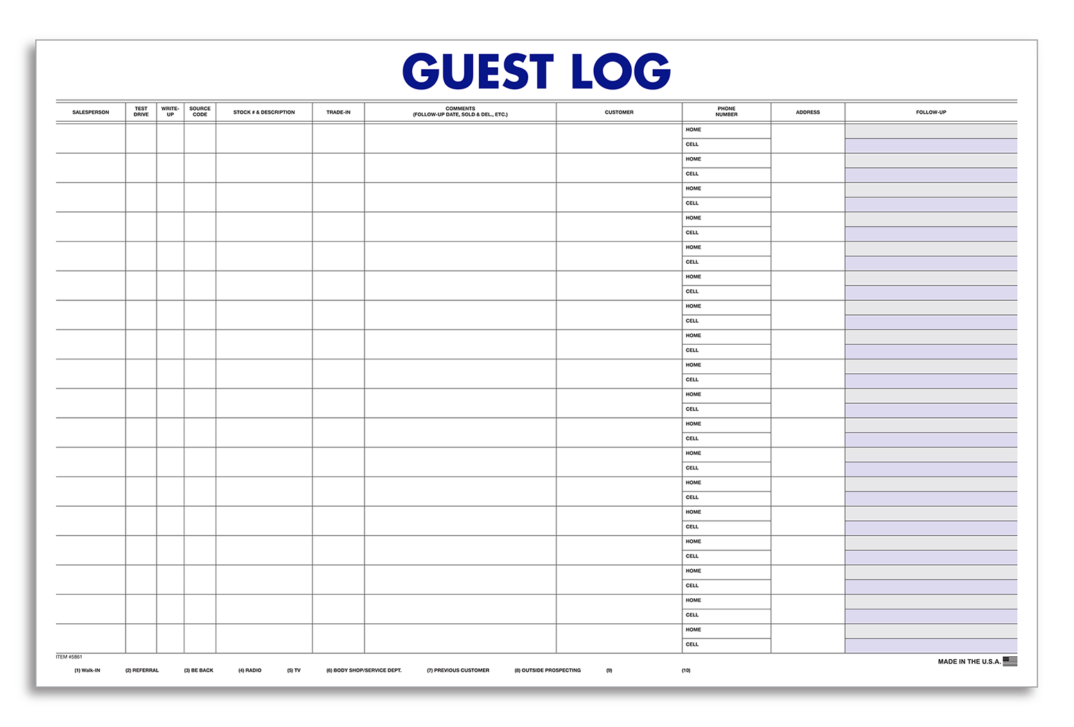 Guest Log