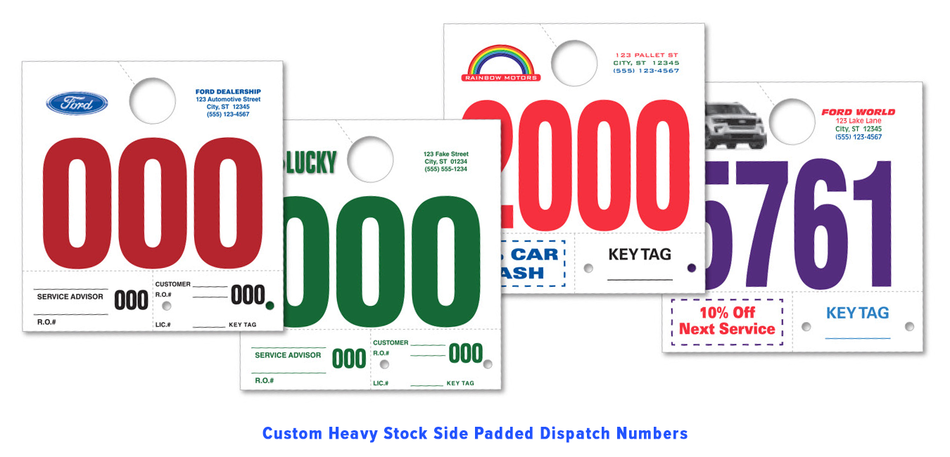 [CUSTOM] Heavy Stock Side Padded Dispatch Numbers (HSSP)