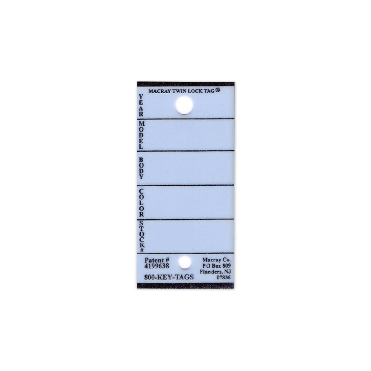 Macray Stock Key Tags