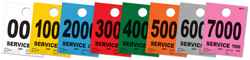 Heavy Brite 4-Part Service Dispatch Numbers (HB4P) - Assorted Colors ...