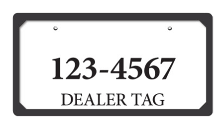 Frame Style Demo License Plate Holder