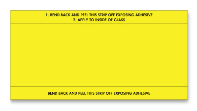 V-T Blank Mini Stock Signs (650) - Yellow